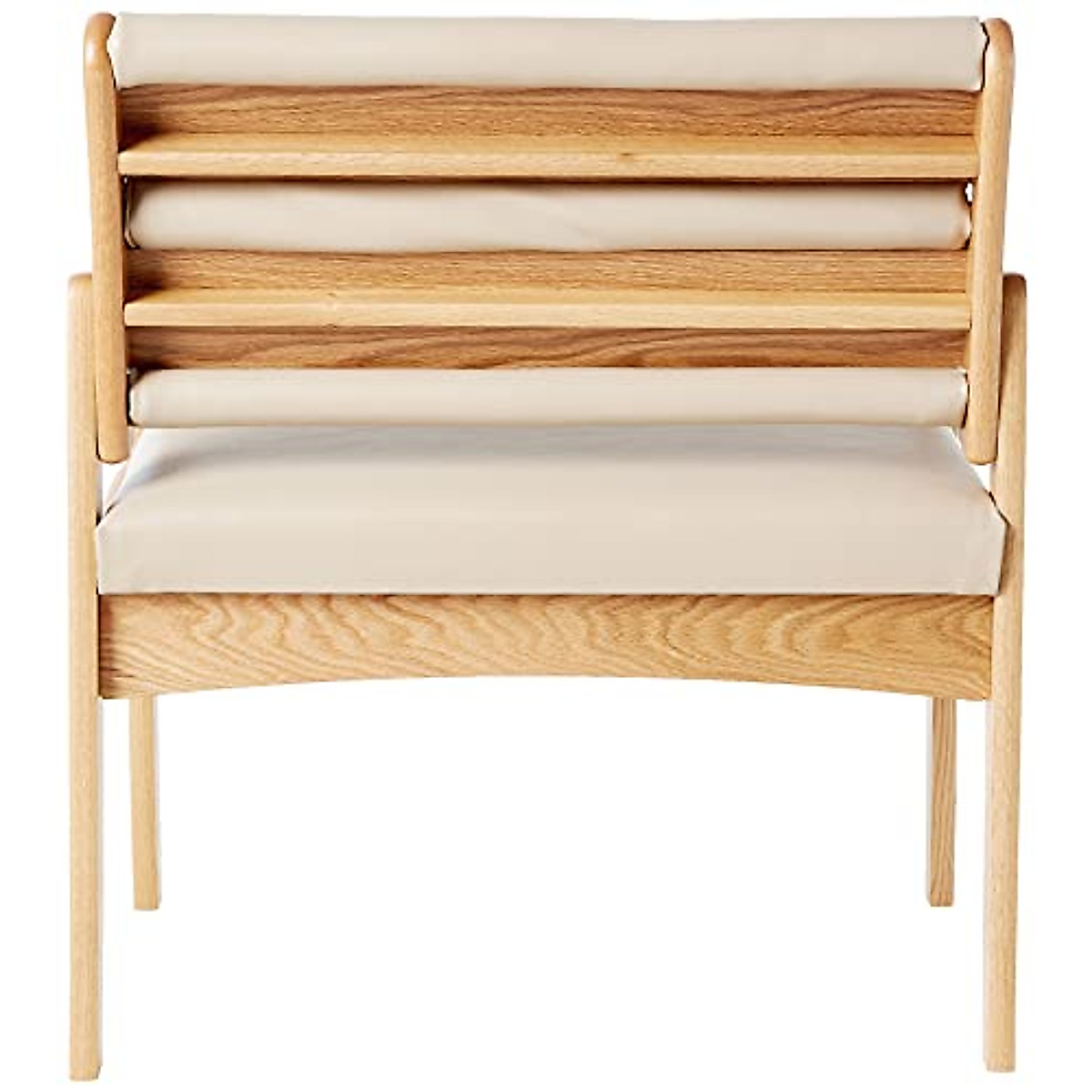 Wooden Mallet DWBA3-1 Valley Bariatric Guest Chair, Light Oak/Cream