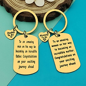 New Parent Gift First Time Pregnancy Gifts for Mom Dad To Be Mom to Be Keychain Daddy to Be Gifts First Time Dad Gifts New Mom Jewelry Baby Announcement Gift New Mom and Dad Gifts Baby Shower Gifts