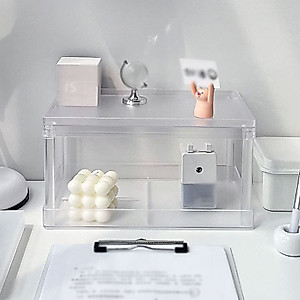 TJLSS Multifunctional Storage Rack Double Storage Rack Desktop Storage Rack Plastic Desk Storage Rack