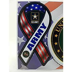 Magnet America's U.S. Army Emblem - Mini 2 in 1 Ribbon & Magnet