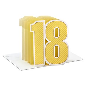 Hallmark Paper Wonder Pop Up 18th Birthday Card (Everything Amazing Ahead)