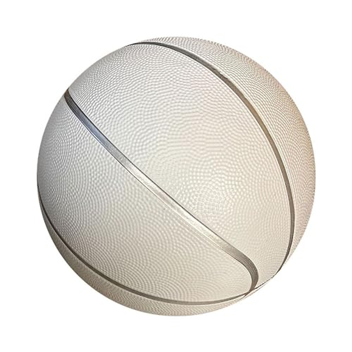 BESTSOCCERBUYS.COM All White Plain Basketball Ball for Autographs Signing Leisure Play Full Size 7