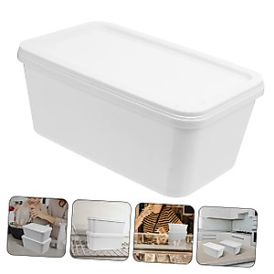 VOSAREA Professional Ice Cream Storage Box Container 3l Reusable Freezer Storage Tub for Fruit Dessert Preservation