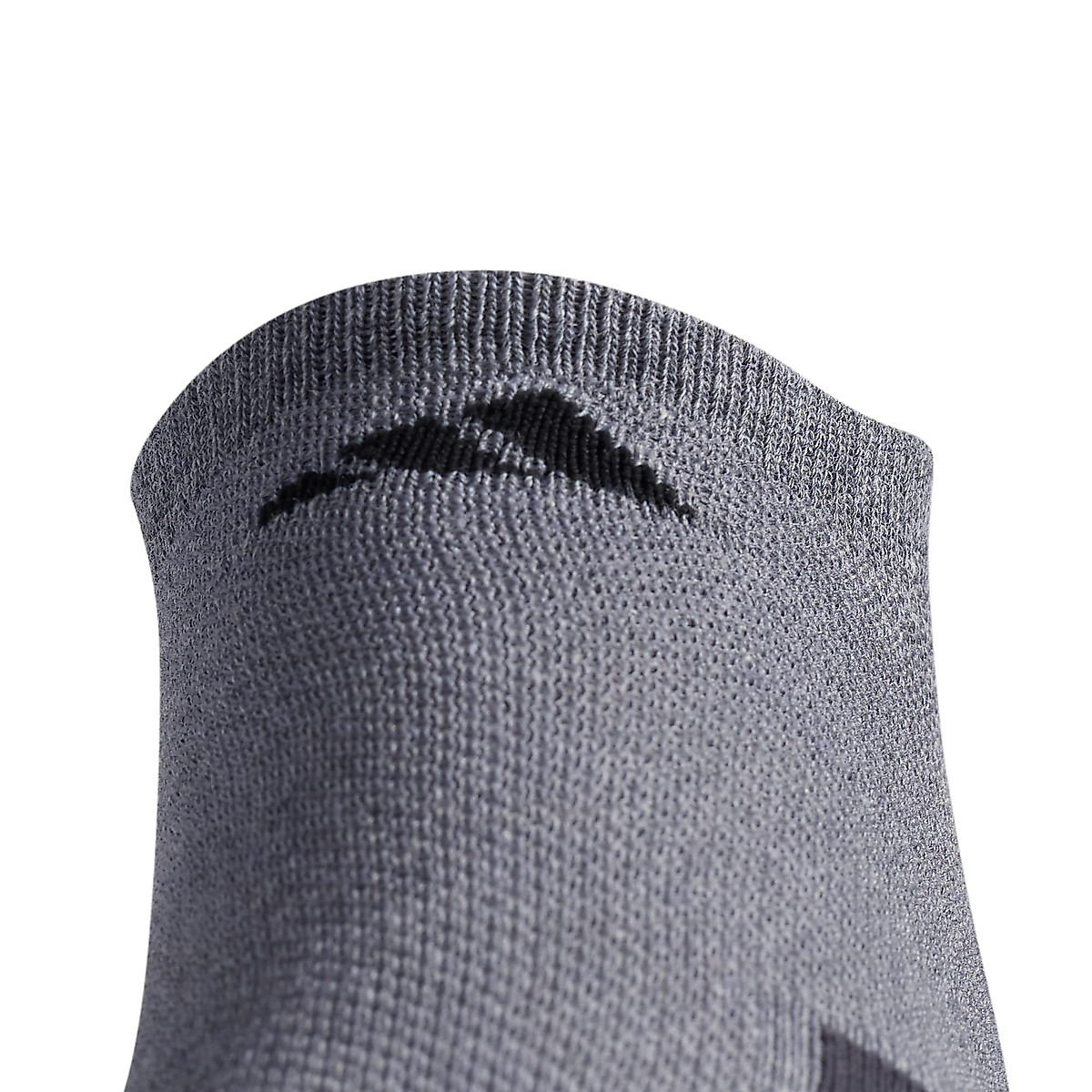 adidas Men's Superlite Stripe 3 No Show Socks (3-Pair), Heather Dark Grey/Black/Night Grey, Large