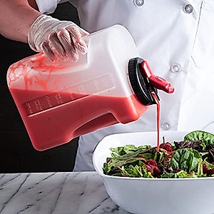 Carlisle FoodService Products 640000 Plastic Container/Jug with Lid, 1 Gallon