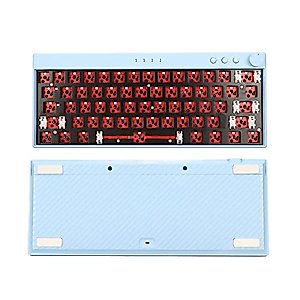 Yoidesu Mechanical Keyboard DIY Kit, 61 Keys Hot Swappable RGB Custom Mechanical Gaming Keyboard Kit, 3Pin/5Pin Switch, Wireless 2.4G/Bluetooth/Type C Wired Keyboard(Blue)