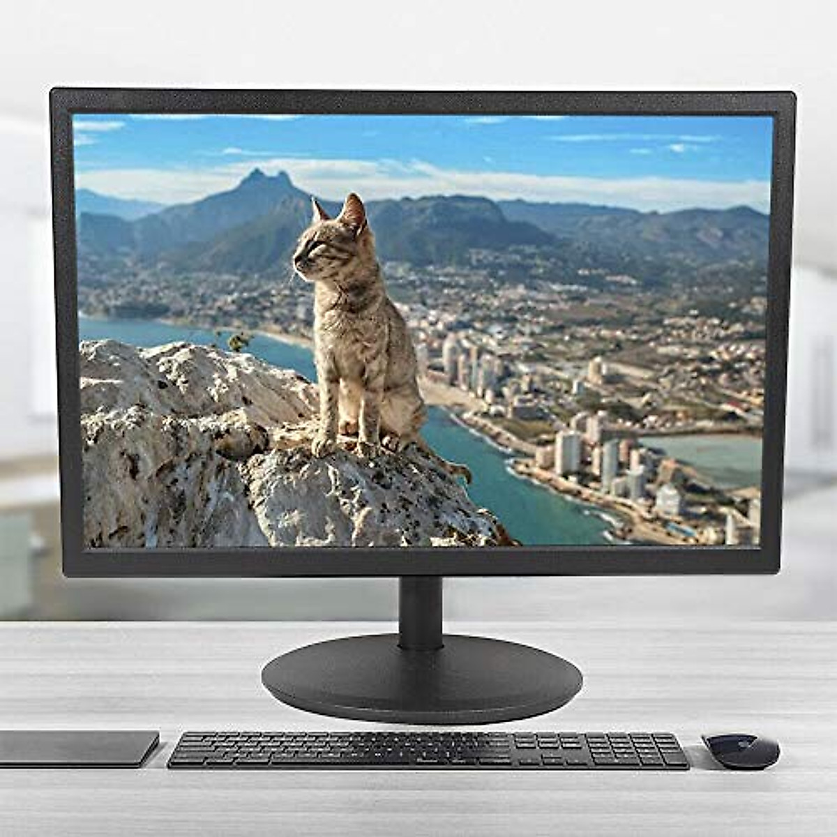 Eapmic Digital TV Screen, 19inch 16:10 HDMI VGA AV HD Television Player Portable Handheld ATSC Monitor Gaming LED Monitor