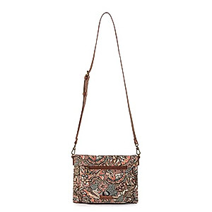 Sakroots Camden Small Crossbody in Cotton Uncoated Canvas, Sienna Spirit Desert