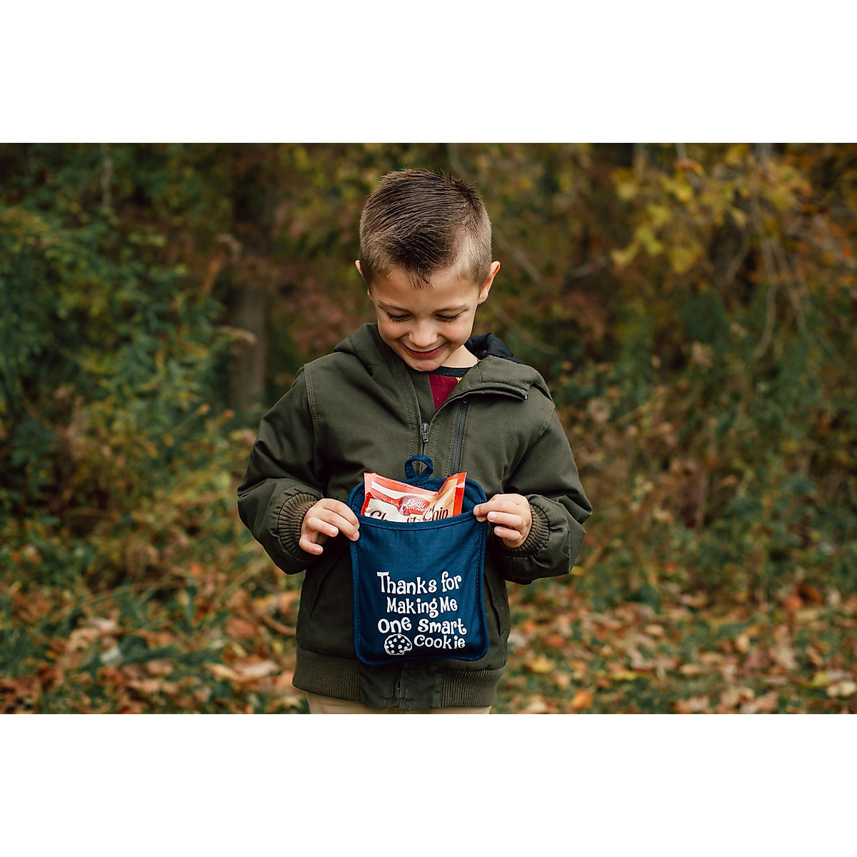 Teachers Gift for Women, Appreciation Week Pot Holder, One Smart Cookie Thank You Present Potholder - Set of 2 Blue