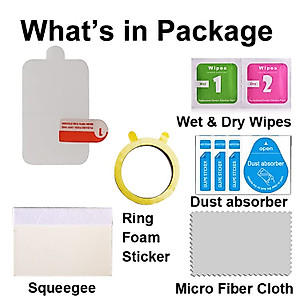 smaate Screen Protector Compatible with MorePro and FITVII HM08 1.47 inch Fitness Tracker, Soft TPU, 6-Pack, Bubble Self-healing, Full coverage