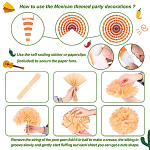 Orange Birthday Decorations Fall Party Decoration 28pcs Autumn Boho Friendsgiving Thanksgiving Harvest Party Banner, Streamers Tassel Garland, Tissue Pom Poms, Paper Fans, Bridal Shower Groovy Decor