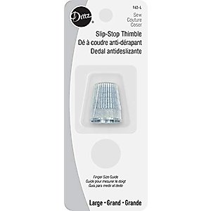 Dritz 162-L Slip Stop Thimble, Size Large, Silver
