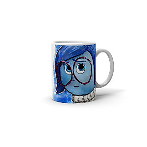 Ceramic Coffee White Mug Inside Tea Home Out 15 11 Oz Watercolor Dishwasher Sadness Microwave Wedding Birthdays Cup Party Safe Holidays