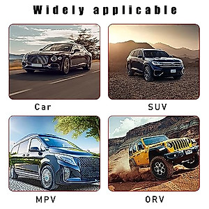 Kewucn Car Rear Bumper Protector Guard, Auto Scratch-Resistant Rubber Trunk Door Entry Guard Accessory, Universal Non-Slip Vehicle Trunk Door Sill Protector for Most SUV (41"×3.5", Black)