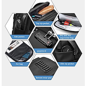 Men travel Professional camera backpack With tripod bracket, Detachable into a Anti-theft travel 17 inch Laptop Backpack, 40L outdoors business backpack,Applicable to digital SLR camera