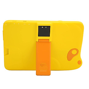 WEYI HD Tablet, Kids Tablet US Plug 100-240V 5000mAh Capacity 5MP Front 8MP Rear 8 Core with Reading Support for 10.0 (Yellow)