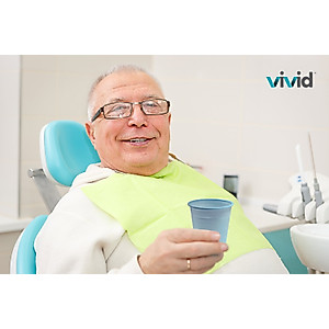 Vivid Premium Quality Plastic Dental Cups – For Everyday Home or Office Use – Pack of 1,000 – 5 Ounce (Blue)