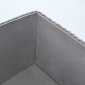 Recycled Wicker Storage Basket, Paper Rope Storage Baskets for Organizing Container Bins for Shelves Cupboards Drawer, Small Woven Basket Set of 4