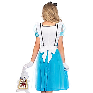 Leg Avenue Women's Classic Alice, Blue/White, Small