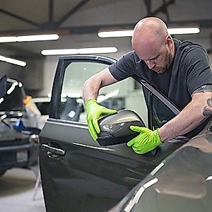 GLOVEWORKS HD Green Nitrile Industrial Disposable Gloves, 8 Mil, Latex-Free, Raised Diamond Texture, Large, Case of 1000