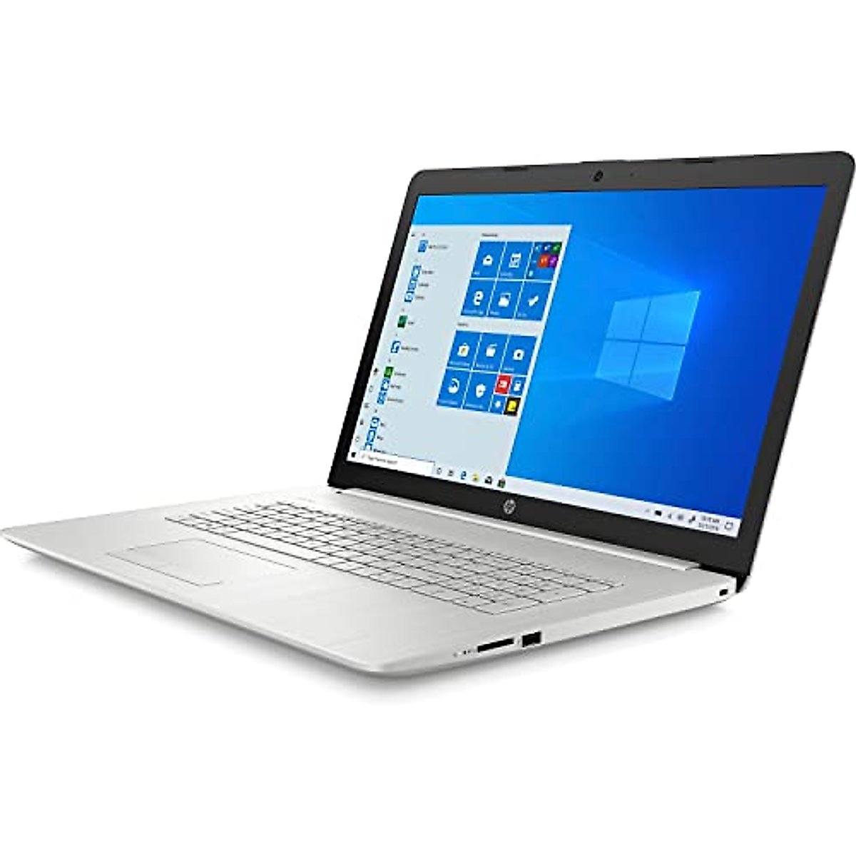 HP Laptop 17-BY4013DX 17.3" HD+ Intel Core i3-1115G4, Intel UHD Graphics, 8GB DDR4 RAM, 256GB SSD Storage, Windows 11 Home in S Mode, Natural Silver (Renewed)