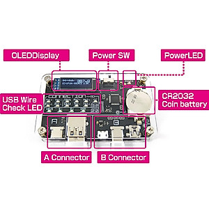 Bit Trade One USB Cable Checker2 [Assembled] Supported USB MiniB/microB/TypeC Cables/USB Digital Tester/USB c Cable Tester/USB Cable Tester Tool / H0.5xW3.5xD2.1 inch ADUSBCIM