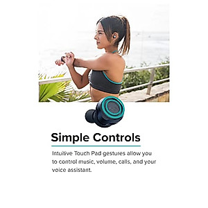 Cleer Audio Ally Plus II True Wireless Noise Cancelling Earbuds, Long Lasting 33 Hour Battery, Best Bluetooth Earbuds, Smart Controls Mobile App, Midnight Blue