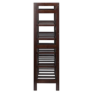 Winsome Silvi Wine Storage, 21.49" W x 38.5" H x 11.54" D, Antique Walnut