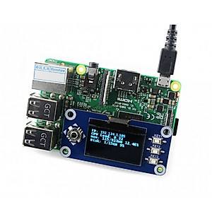1.3 inch OLED Display HAT for Raspberry Pi 2B/3B/4B/Zero/Zero W Jetson Nano 128x64 Pixels SPI/I2C Interface @XYGStudy