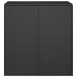 TIFITGO Asomie Patio Cushion Box PE Rattan Black Indoor stockage bin home chest house tank Outdoor Furniture Outdoor Storage Boxes US Stock Fast Shipment Brown