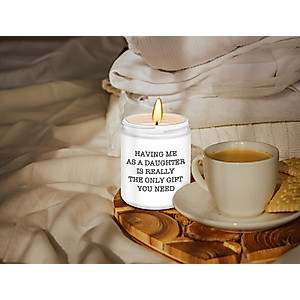 Gifts for Dad from Daughter - Funny Birthday Gifts for Dad from Daughter, Fathers Day Dad Birthday Thanksgiving Christmas Candle Gifts from Daughter