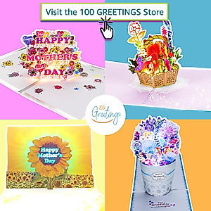 Mothers Day Card w/ Lights & Music - Pop Up Mothers Day Card for Wife, Happy Mothers Day Card from Husband, Mothers Day Card from Daughter, 1 Mothers Day Pop Up Card Greeting Card (Garden)