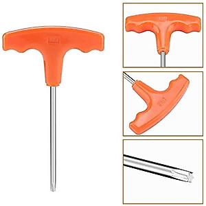 Chainsaw Scrench Chainsaw T Wrench 19mm x 13mm (3/4" x 1/2") And T-Handle T27 Torx Screwdriver Fits Makita Husqvarna Stihl Dolmar Partner Echo Jonsered Poulan Chainsaws