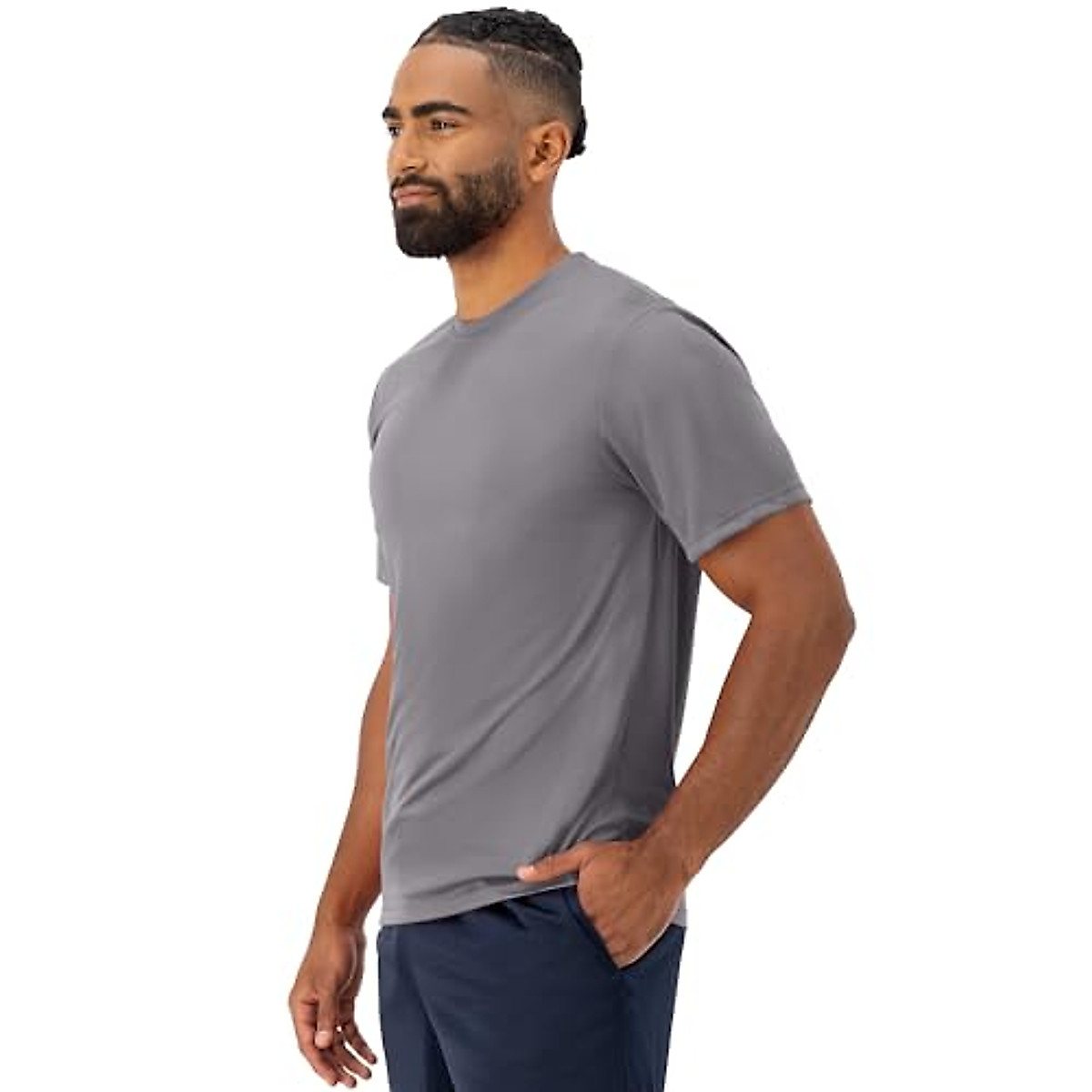 Hanes mens Sport Cool Dri Performance Tee fashion t shirts, Graphite, Large US