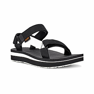 Teva Women's Midform Universal Sandal, Black/Bright White, 7
