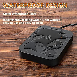 Coffee Mug Warmer, 4 Hours Auto Shut Off Cup Warmer for Office Home Desk Use with, 3 Temperature Settings, Cover Safely Use for Office/Home to Warm Coffee Tea Milk Candle Heating Wax