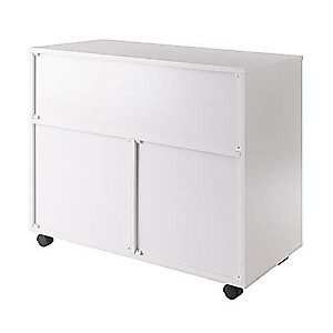 Ergode Wood Halifax 3-Section Mobile Storage Cabinet - Versatile & Compact