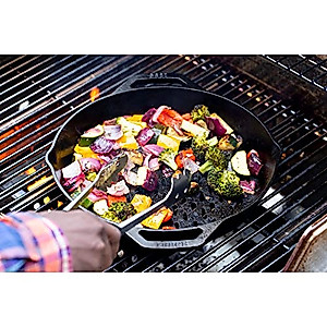 Lodge 12" Cast Iron Dual Handle Grill Basket