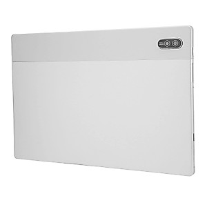 Silver Tablet, 8MP 13MP 1920x1200 IPS 10 Inch Tablet 8 Core Processor 8GB 256GB for Travelling (US Plug)