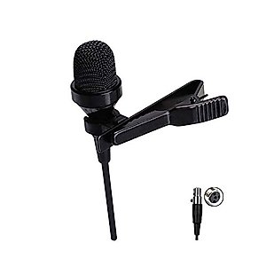 J K Pro Lavalier Lapel Microphone MIC-J 017 Unidirectional Condenser Microphone Compatible with Shure Wireless Transmitter Mini XLR Ta4f Plug