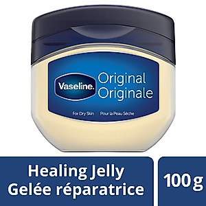 Vaseline Original Petroleum Jelly 100g- Hypoallergenic Skin Moisturizer for Sensitive Skin, Imported from Canada