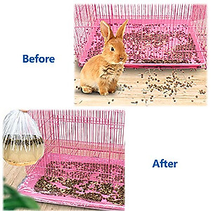 Guinea Pig Cage Litter Box Liners, Disposable Rabbit Cage Liner, Small Animal Bedding Waste Litter Pan Bags for Rabbit Bunny Hamster Hedgehog
