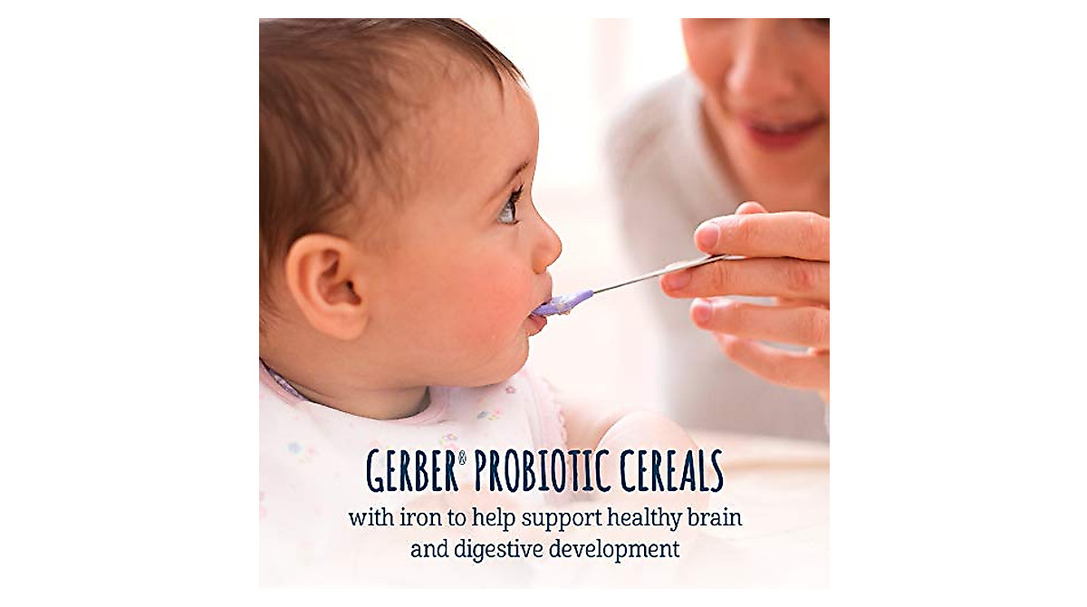 Gerber Baby Cereal 1st Foods with DHA & Probiotics - 8oz Pack of 6
