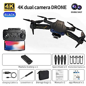 K3 Drone With 4K HD FPV Camera RC Helicopters Flying Toys with Altitude Hold Headless Mode One Key Start Speed Adjustment for Boys Girls Cool Stuff Electronics Gifts for Men Women