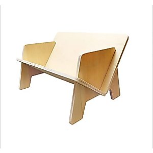 KUAIYU Wood Bookcase, Tilted Bookcase,Desktop Bookshelf Simple Tabletop Tilted Bookcases for Books Magazine CD,Desk Organizers and Storage Rack in Living Room/Office/Home.