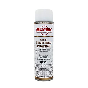Blysk Heavy Textured Coating WHITE (U250) 15oz., paintable chip guard, chip resistant, fast drying, corrosion protector (1)