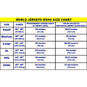 World Jerseys Thin Blue Line Men's 3/4 Sleeve Mountain Bike Jersey (XXX-Large)