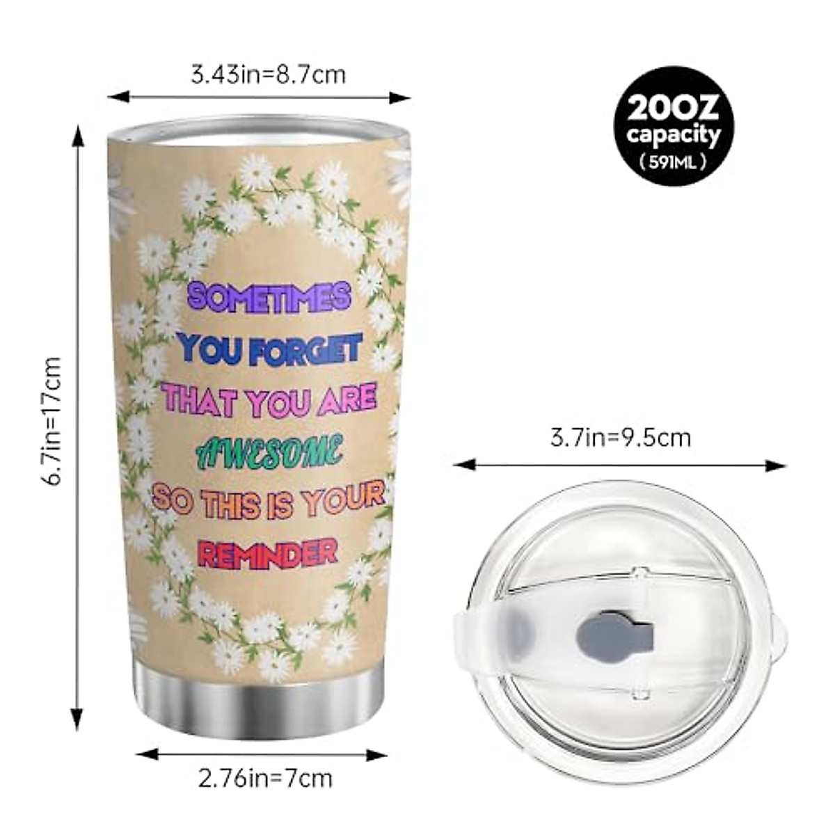 Insulated Stainless Steel 20oz Tumbler With Lid - Best Mom Ever- Sentimental Birthday Gift for Mom, Mothers Day Cup For Mother - Easter Gifts for Mama, Mother's Day present for Mommy -