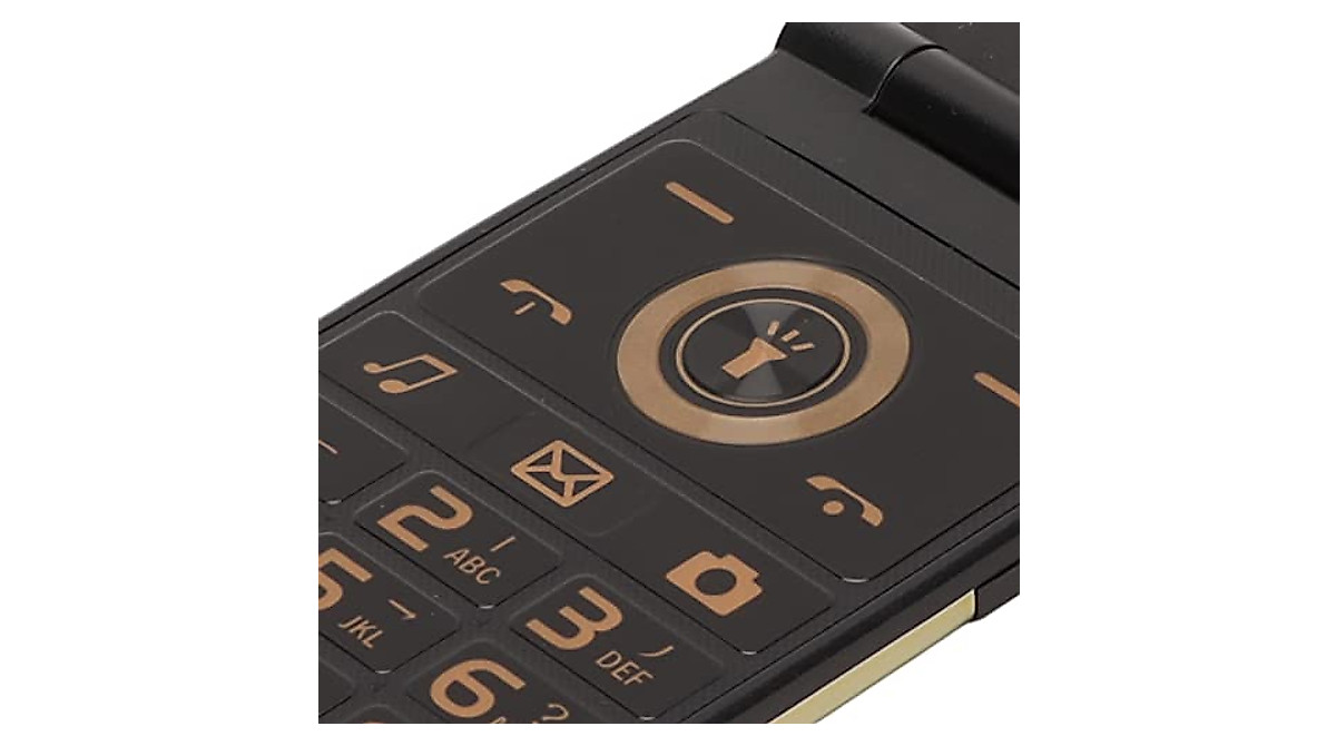 PUSOKEI 2G Unlocked Classic Flip Phone for Seniors, Dual SIM Rugged Flip Phone Elderly Flip Cell ...