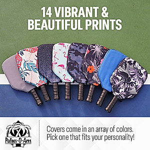 Palms-O-Aces Pickleball Paddle Covers Only - Protect Your Paddle with Our Durable and Padded Pickleball Paddle Cover - Zipper Closure and Canvas Material Pickleball Covers for Paddles